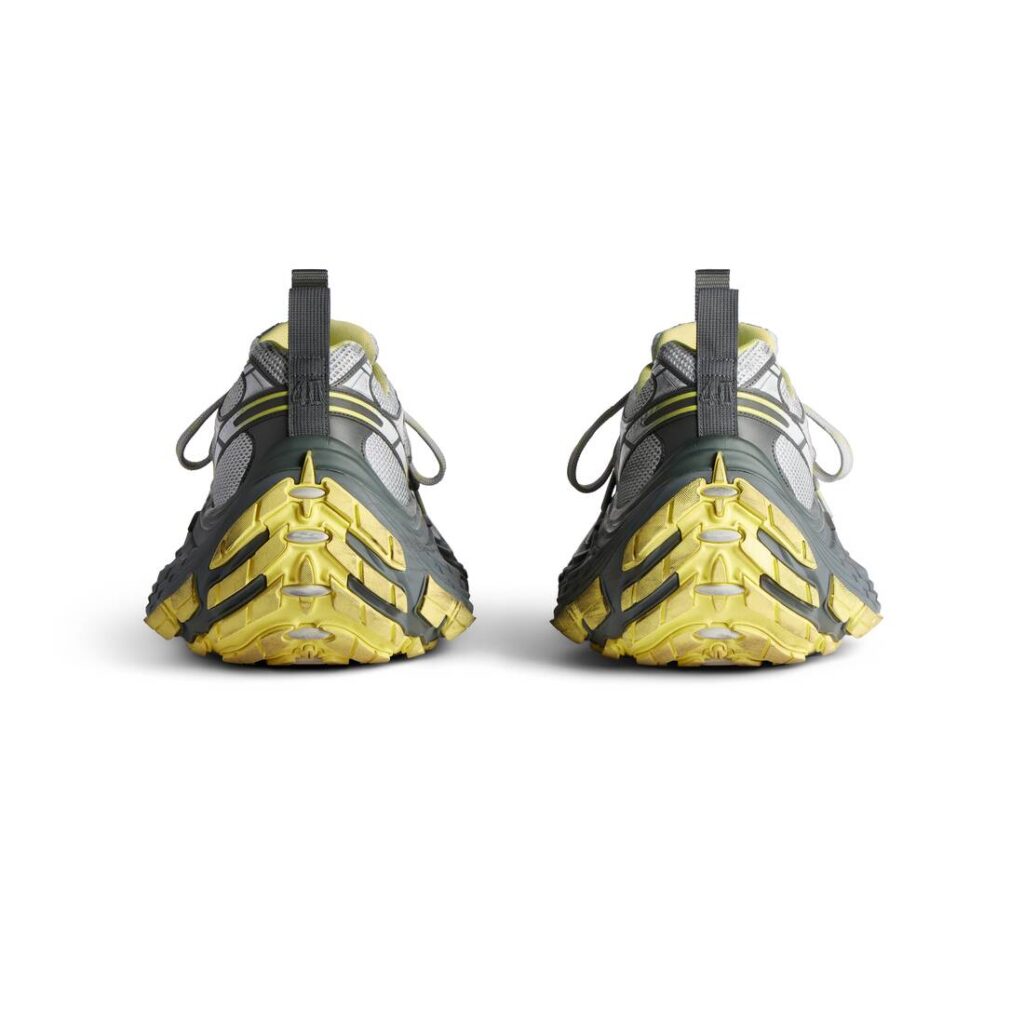 Mens 10xl Sneaker in Grey/yellow - Yuandan Luxury